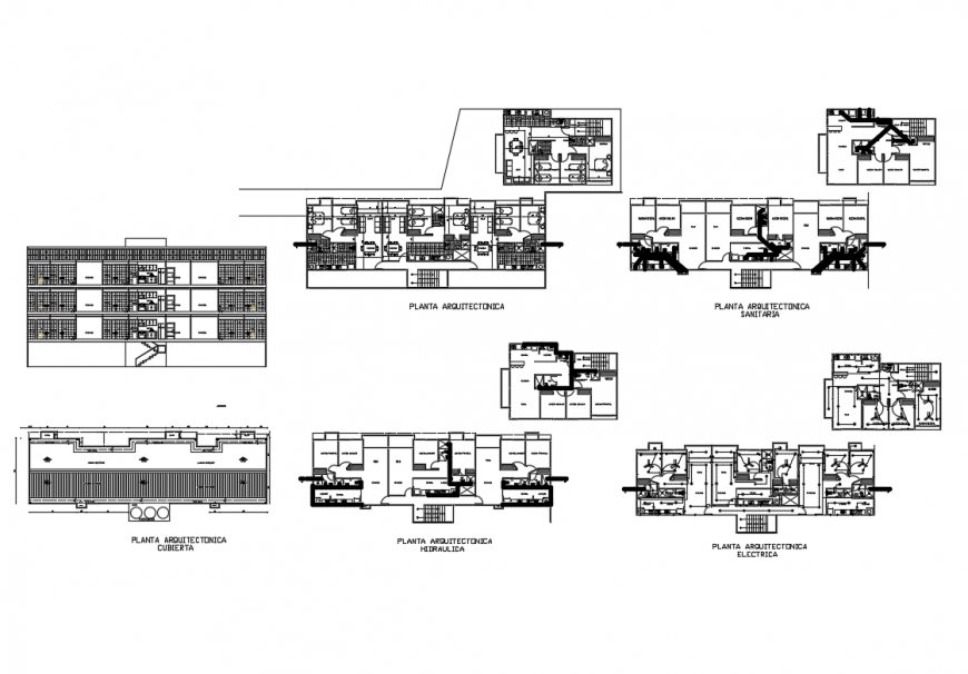 Apartment housing building elevation, section, floor plan and auto-cad ... Apartment housing building elevation, section, floor plan and auto-cad ...