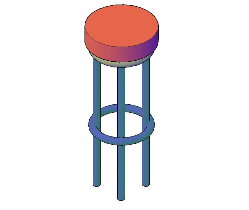 Bar stool detail CAD furniture block layout file in autocad format Bar stool detail CAD furniture block layout file in autocad format