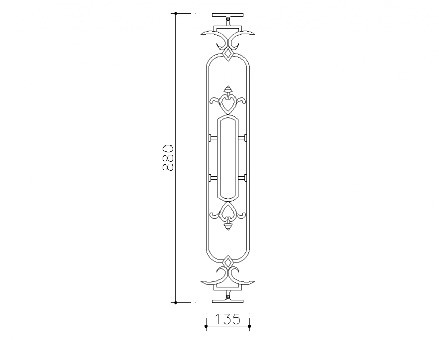 Creative railing block design cad dwg file Creative railing block design cad dwg file