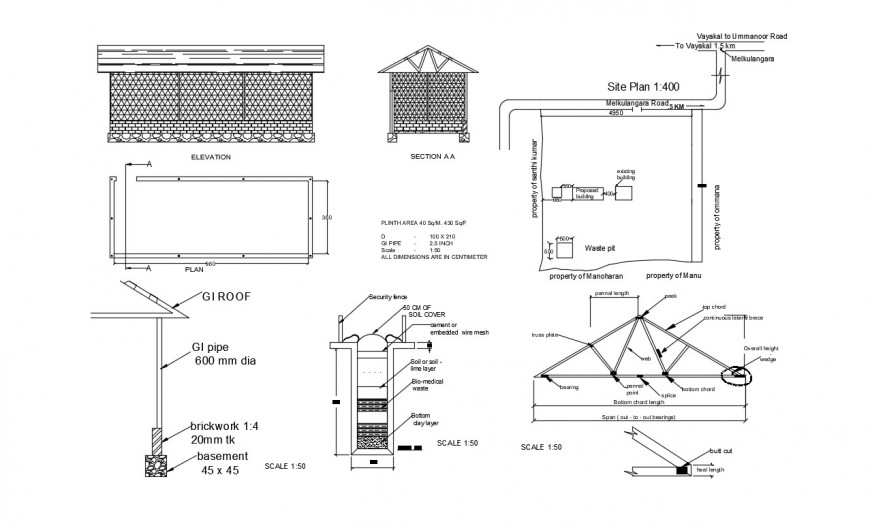 Detailed plan of poultry farm in dwg file Detailed plan of poultry farm in dwg file