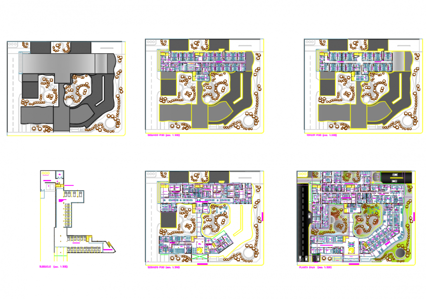 Infantil maternity hospital architecture layout plan details dwg file
