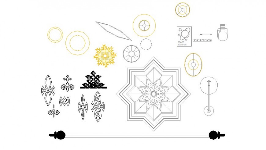 Multiple decorative household 2d blocks cad drawing details dwg file Multiple decorative household 2d blocks cad drawing details dwg file