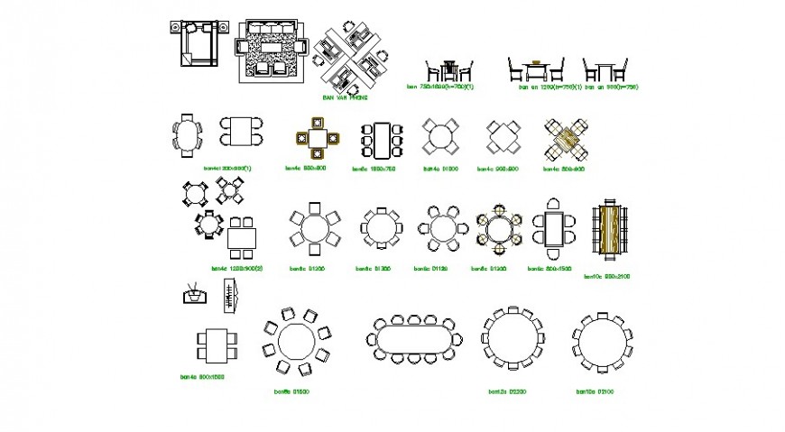 Multiple dining tables, sofa set and furniture blocks cad drawing ... Multiple dining tables, sofa set and furniture blocks cad drawing ...