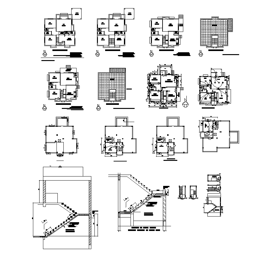 Residential house building structure detail plan 2d view layout file Residential house building structure detail plan 2d view layout file