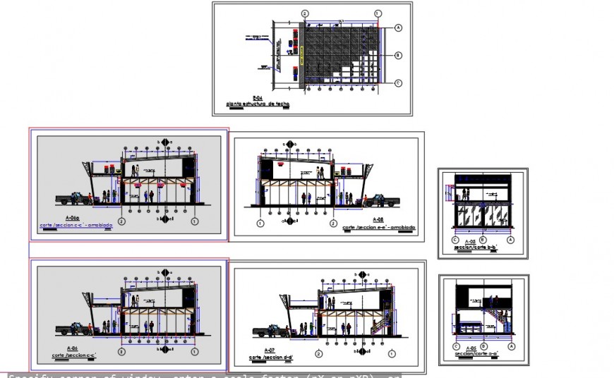 Sectional Detail Of Building Structure Detail 2d View Cad Construction Unit Autocad File