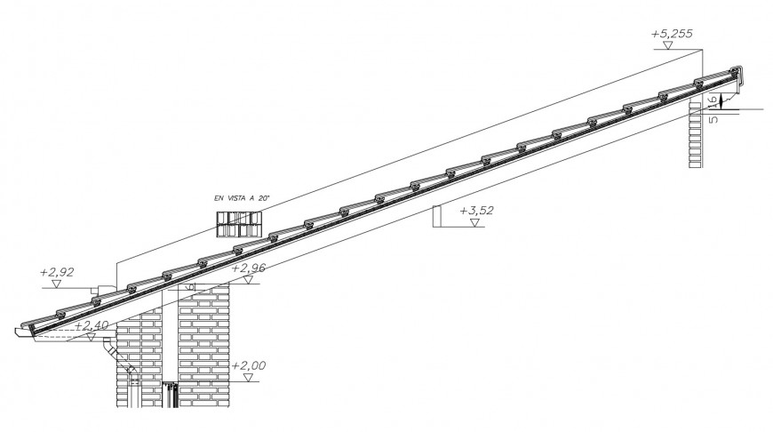 Tile roof constructive section and structure drawing details dwg file Tile roof constructive section and structure drawing details dwg file