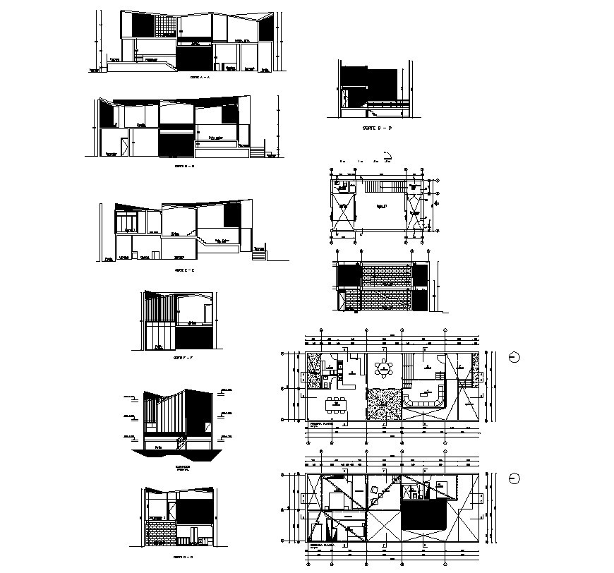 Two story house structure detail plan and section detail CAD structural ... Two story house structure detail plan and section detail CAD structural ...