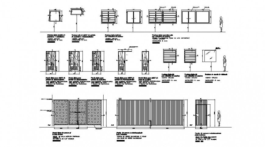 Typical door and window elevation in auto cad Typical door and window elevation in auto cad